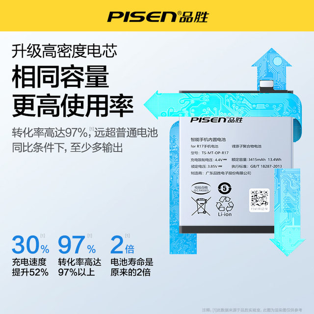 Pinsheng battery is suitable for OPPO Reno8Pro+ mobile phone Reno9/8/7 ...
