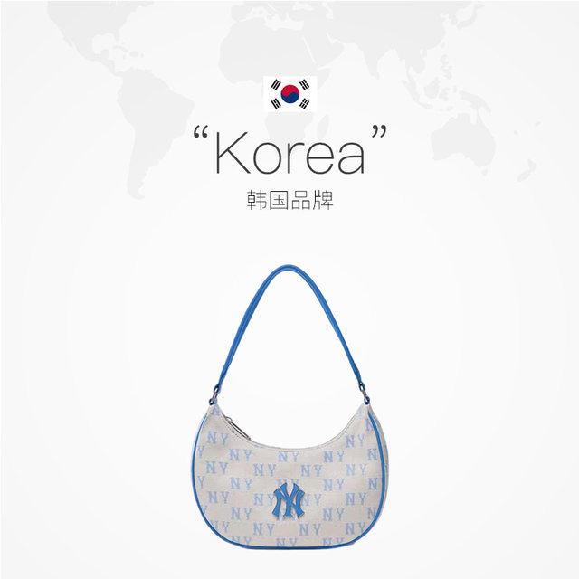 MLBMLB men and women couple retro old flower underarm bag fashionable one-shoulder crossbody bag ...