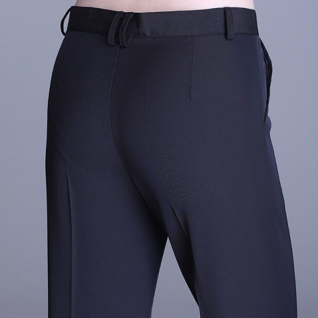 Suit trousers black spring and summer professional trousers straight ...