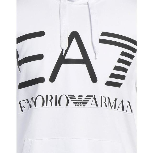 EA7 men's hooded sweater 100 cotton sports style multi -pocket design ...