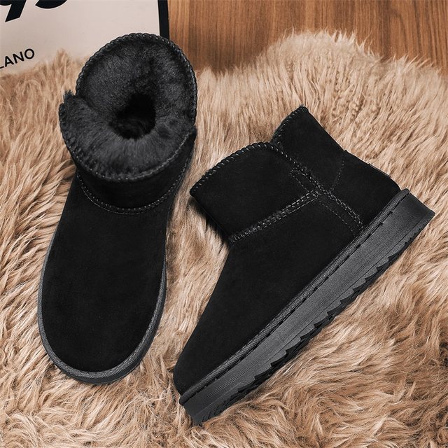 Harbin snow boots for women 2025 new winter velvet thickened short ...