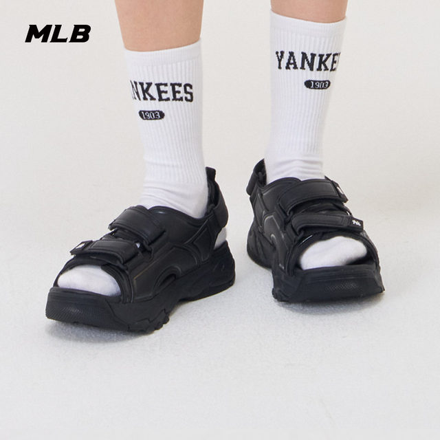 MLB official sports simple beach thick-soled heightened sandals outdoor ...