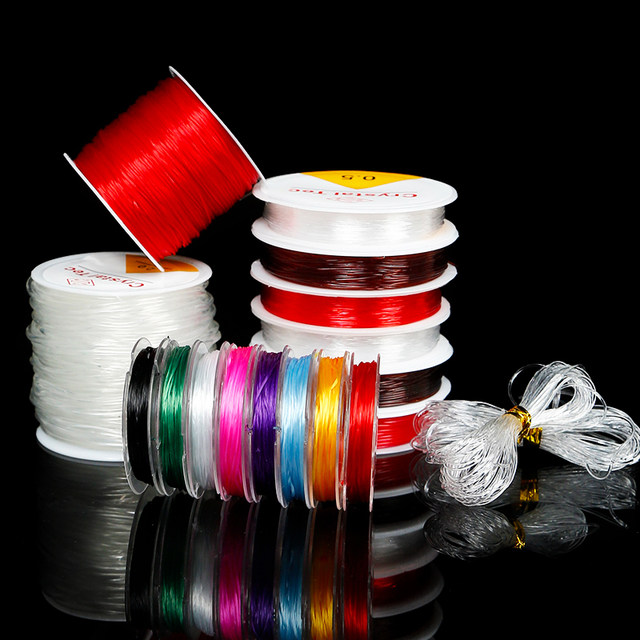 Crystal beaded stretch lines, play line beading silk, stretch line ...