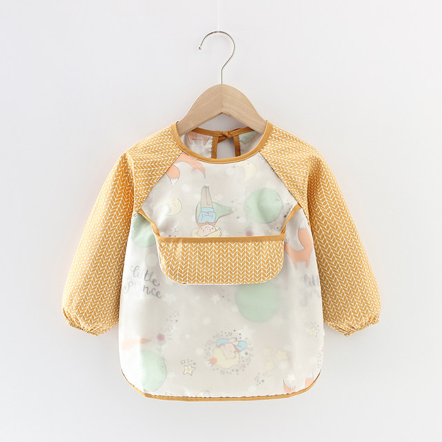 Baby eating smock, children's bib, spring and autumn pure cotton thin ...
