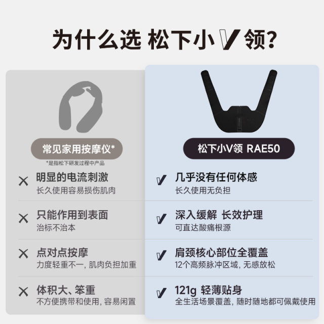 Panasonic small V-neck shoulder and neck massager neck waist high ...