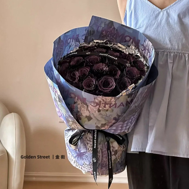 Ximeng Garden oil painting style bouquet paper material kraft handmade ...