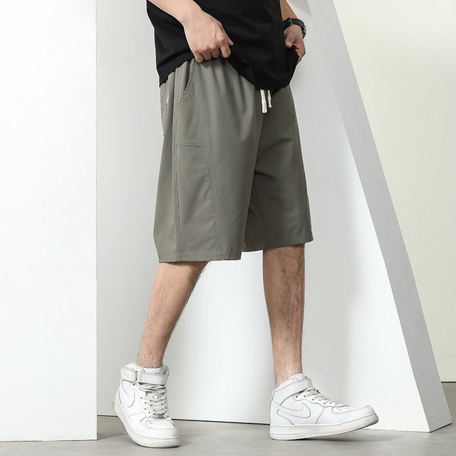 Tide brand large size men's five -point shorts, men's summer loose thin ...