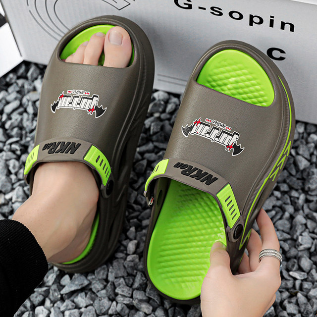 EVA slim slippers for men in summer wear soft sole non-slip sports ...