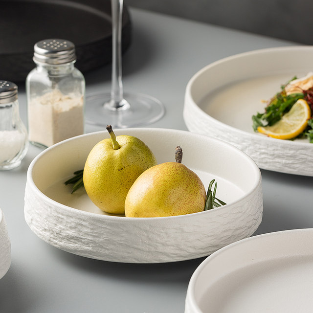 Nordic style Western food plate home 7-inch small deep dish hot pot ...