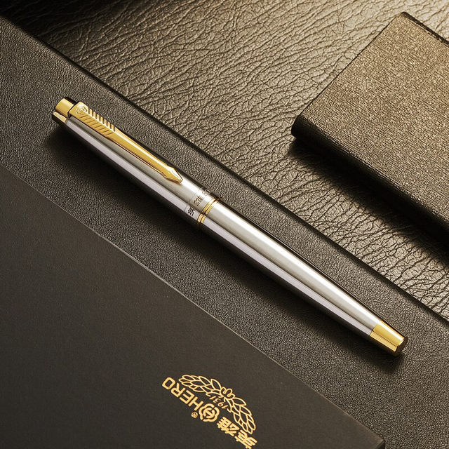 HERO/Hero Pen 12 Dark Point Gold Pen Official Authentic Men and Women ...