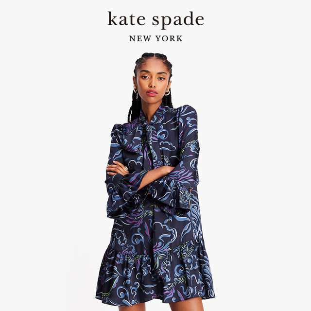 kate spade ks lunar new year year of the dragon bow tie dress light ...