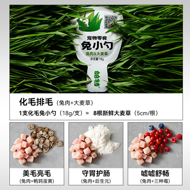 Pat rabbit small spoon cat snacks wet grains and moisturizing cat ...