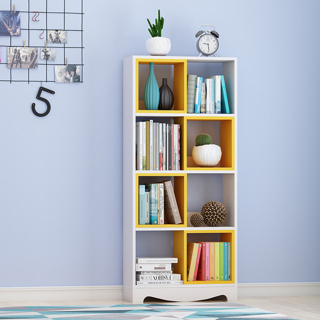 Bookstores setting racks Simple and creative student square grid ...