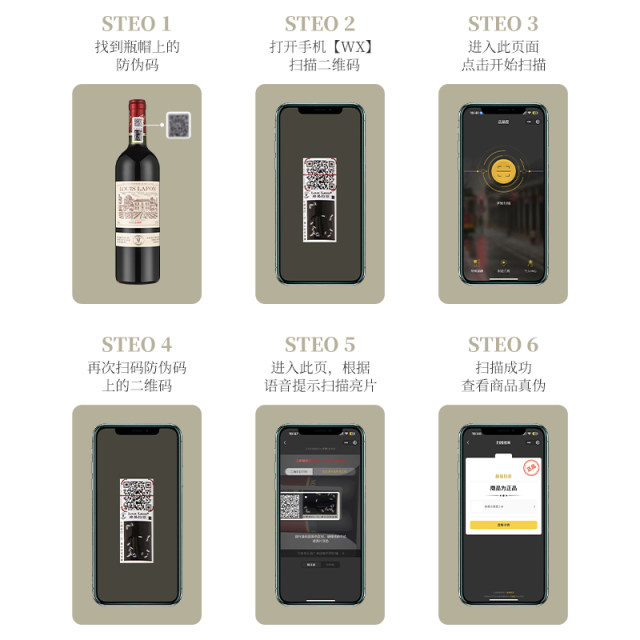 LOUIS LAFON French imported red wine full box of 6 gift boxes dry red ...