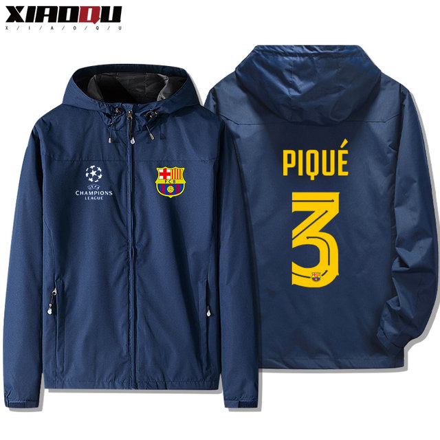 Barcelona Barcelona Messi Football Hooded Jersey Men Autumn and Winter ...