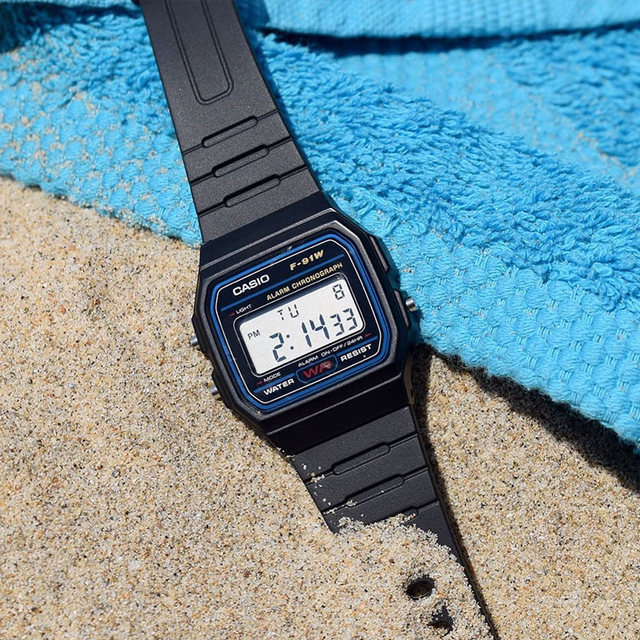 Casio Casio watch male and female student retro small square electronic ...