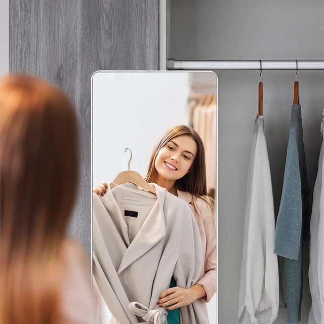 Yadik built-in dressing mirror wardrobe mirror full-length mirror ...