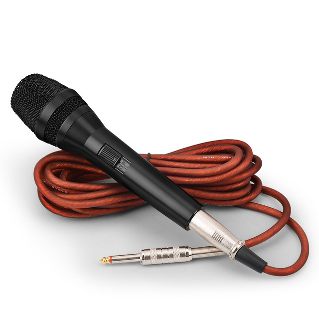 Professional family uses KTV stage cable microphone card OK anti ...