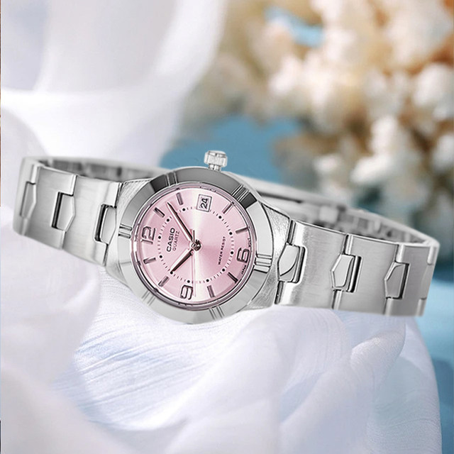 Valentine's Day Gift Casio Watch Women's Cherry Blossom Pink Fashion ...