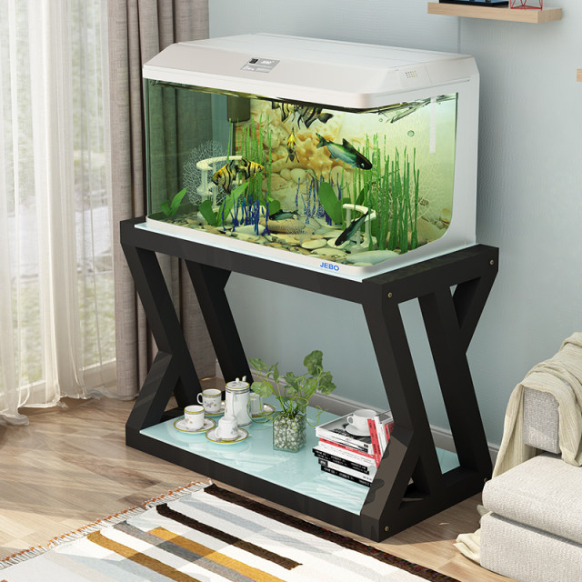 Steel fish fish tank shelf home living room base iron -shaped small ...