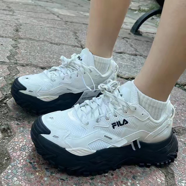 FILA fusion Fila trendy brand hard candy women's shoes thick-soled ...