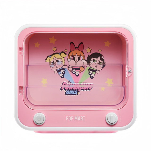 POPMART CRYBABY Powerpuff Girls Series TV Luminous Display Box Crybaby ...
