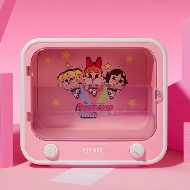 POPMART CRYBABY Powerpuff Girls Series TV Luminous Display Box Crybaby ...
