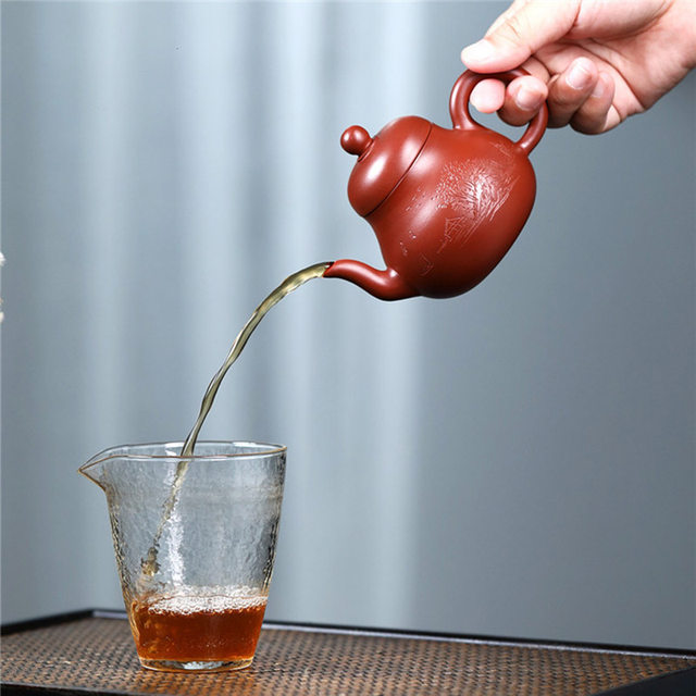 Yixing Zisha Pot Pure Handmade Handmade Landscape Surva Pavilion Put ...