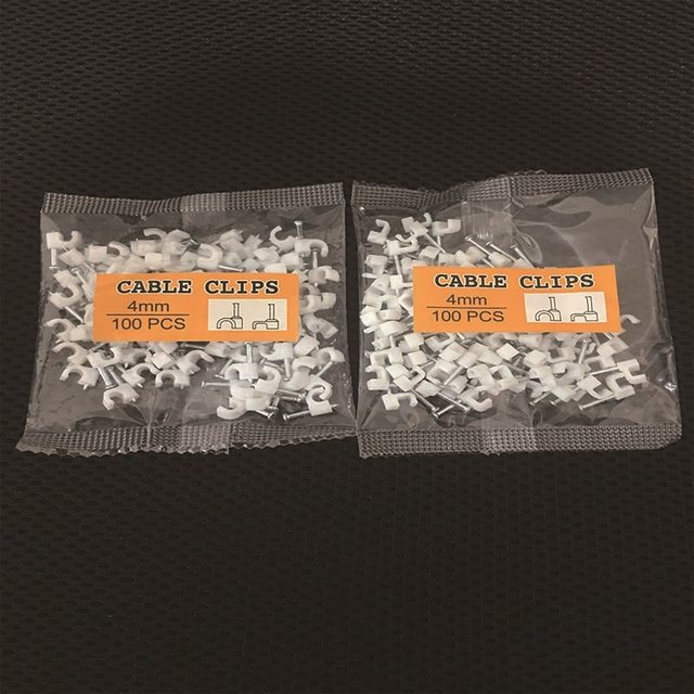 Network cable nails, network cable fixation, steel nail cable clamps ...