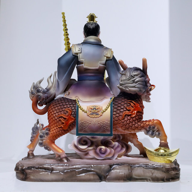 Jiutian Yingyuan Thunder Universalization Tianzun Statue White Marble ...