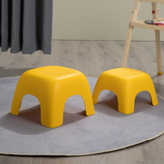 Baby bath stool children's short foot stool plastic non-slip stool ...