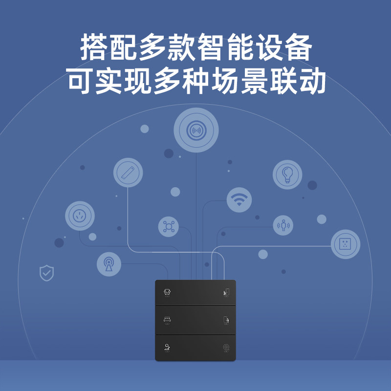 Flat-Headed Bear Smart Wireless Switch - Bluetooth Mesh Scene Switch