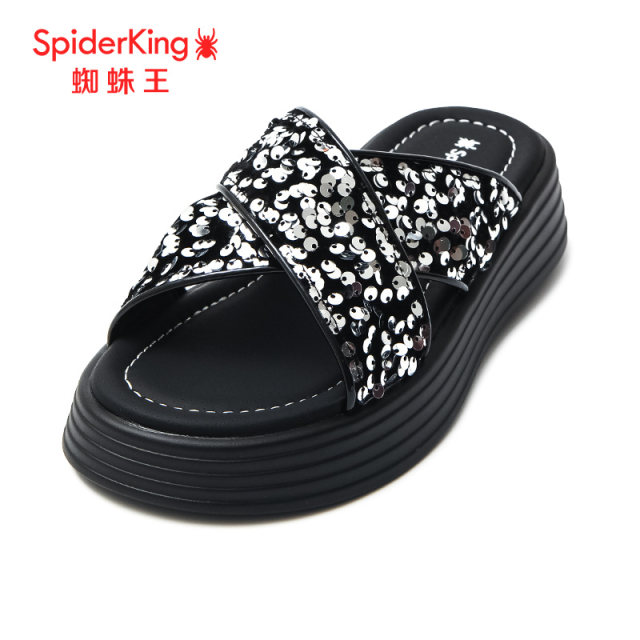 SPIDER KING/Spider King Slippers 2025 Summer Shopping Mall New Sequins ...
