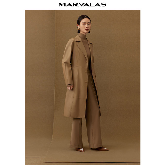 Mande Shi Pure Color leather Kitza 2024 Winter New Trone -style Truth ...