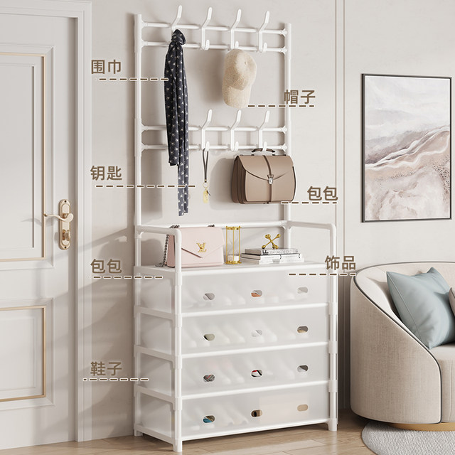 Simple shoe rack at the door, household indoor multi-layer dust-proof ...