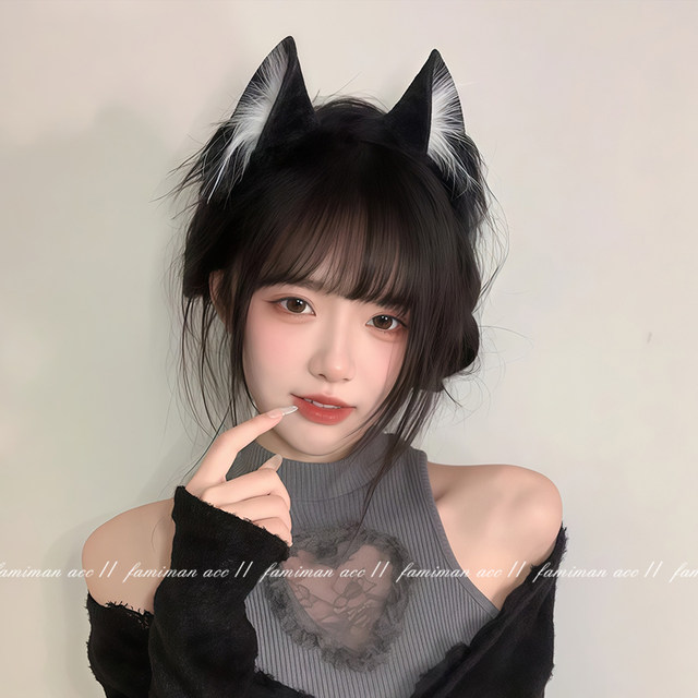 Cat ear headband women cos simulated three-dimensional beast ear KC ...