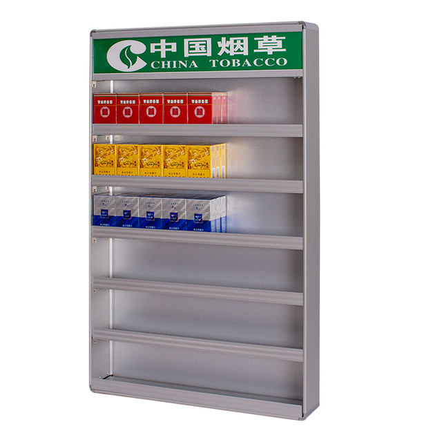Wall-mounted cigarette rack, cigarette display with light display rack ...