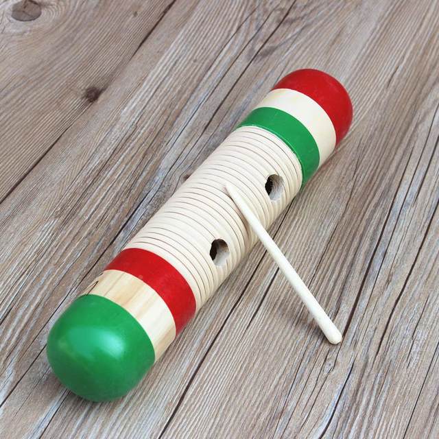 Straight frog large wooden fish frog shaved children's percussion ...