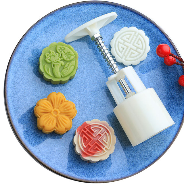 Mooncake mold new 2025 ice-skin mooncake abrasive tool 50g Mid-Autumn ...