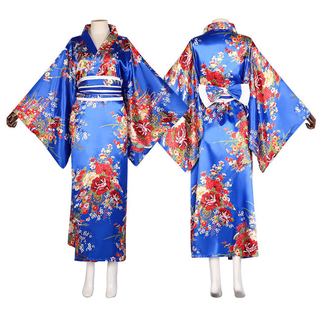 Japanese traditional cos clothing ladies formal yukata anime ...