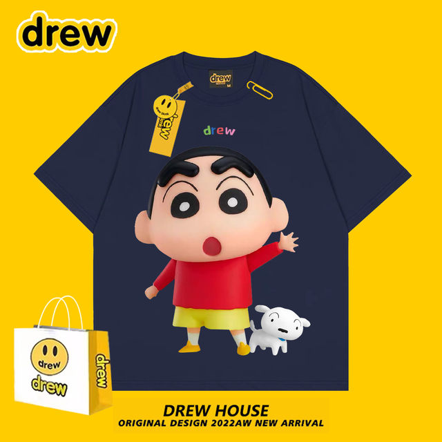 Drew House Crayon Shinchan Xiaoxin Xiaobai cute short -sleeved loose ...