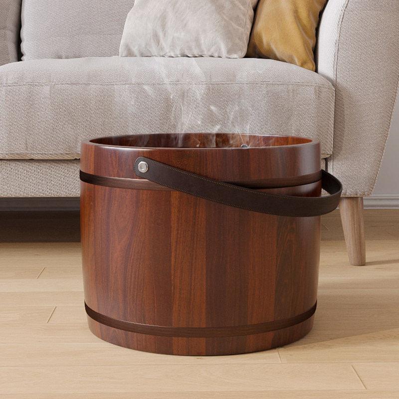 Portable Cedar Wood Insulation Foot Bucket - Household Foot Bath Tub