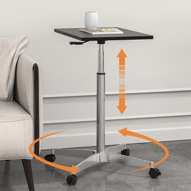 Lift computer desk mobile standing workbench live small desk bedside ...