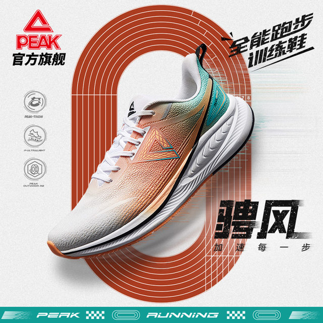 Peak style autumn running shoes men's shoes shock-absorbing sports ...