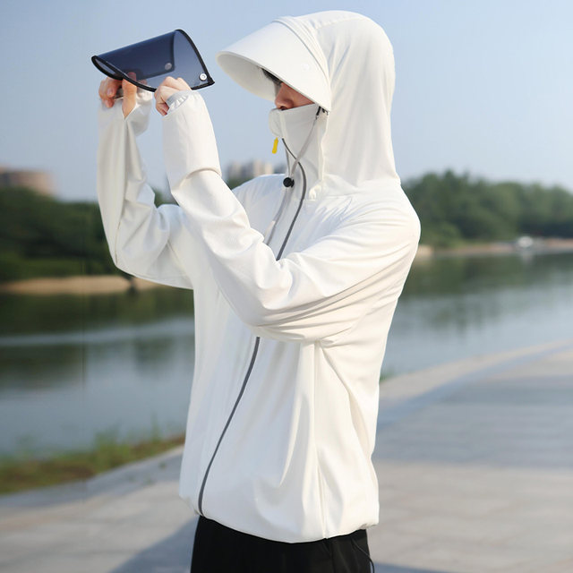 Sunscreen clothing for men in summer 2025 new UV anti-illuminated silk ...