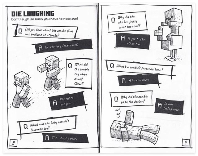 Original English Minecraft Joke Book Minecraft Joke Book Short Joke ...