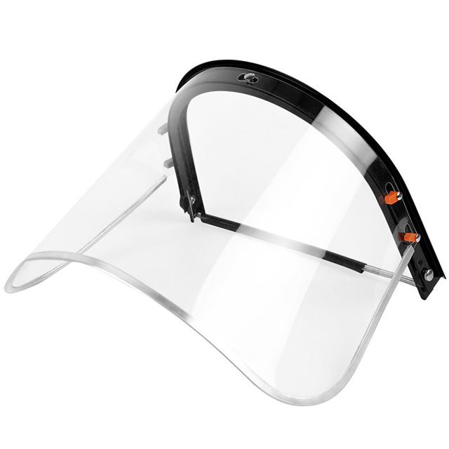 Protective visor with helmet-style transparent anti-impact mask, anti ...