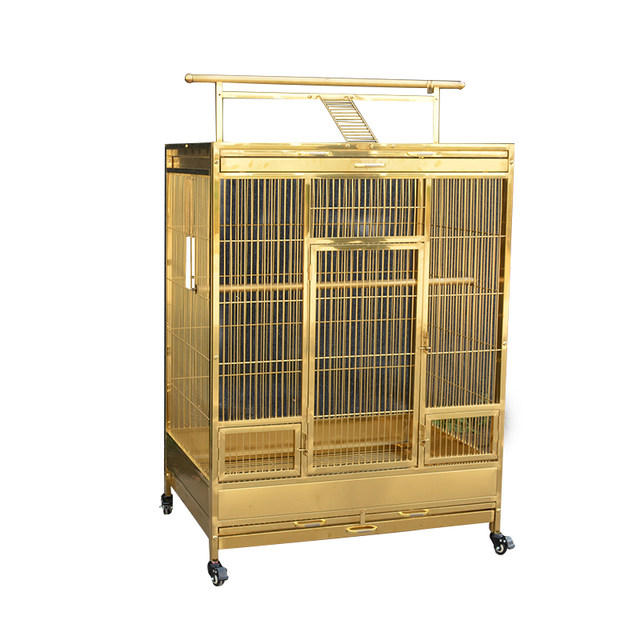 Daniel gold -plated stainless steel bird cage 304 large -scale special ...