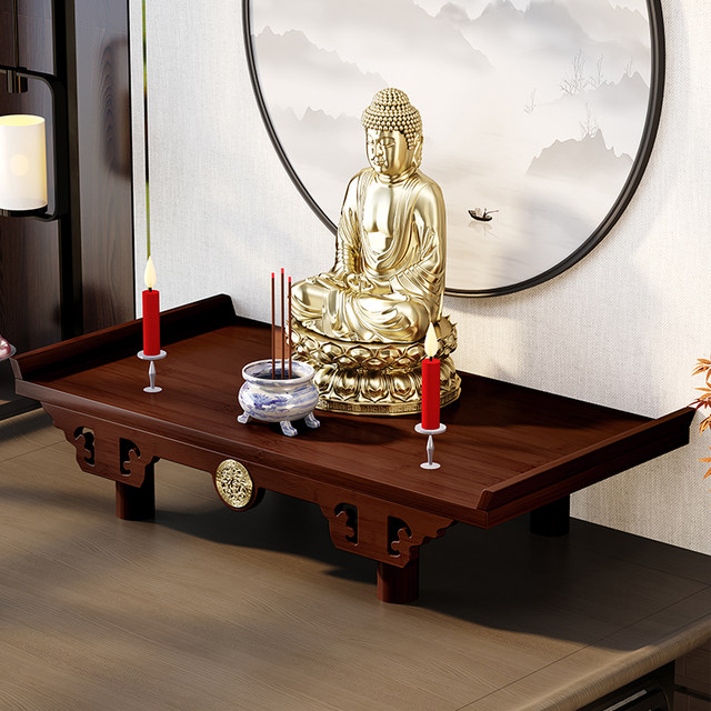 Buddhist niche wall-mounted Buddha cabinet home small wall-mounted ...