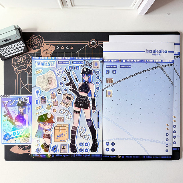 Original character stickers Guka hand account back card ins Kusa ...